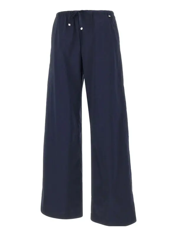Herno Wide-leg Drawstring Pants - Navy