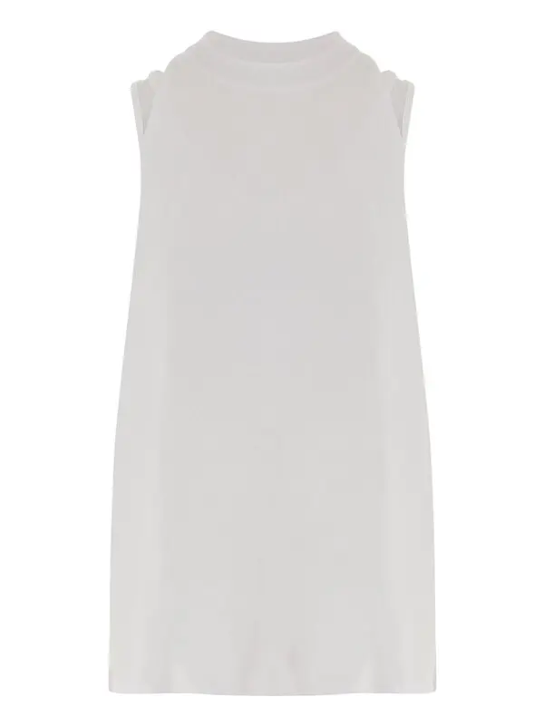 DARKPARK Sleeveless Crew-neck Top - White