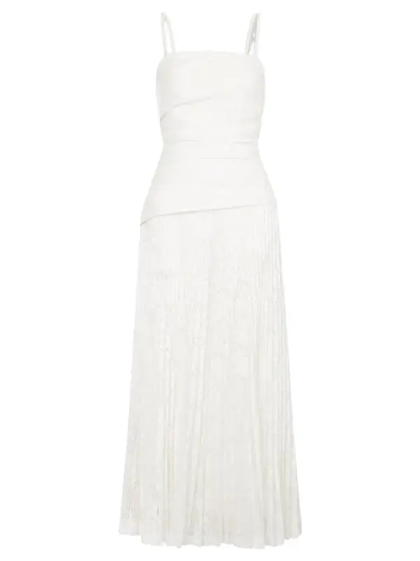 Simkhai Annalise Lace Midi Dress - White