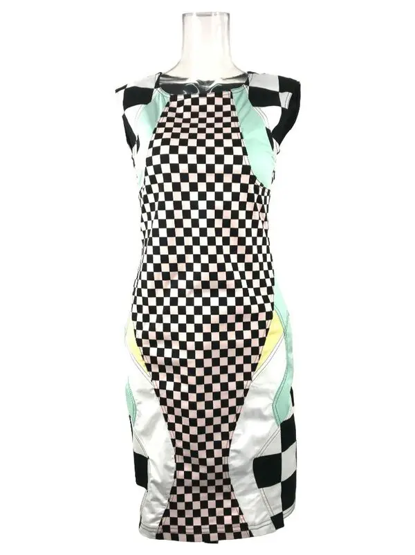 Moschino Geometric Print Dress - Multicolor