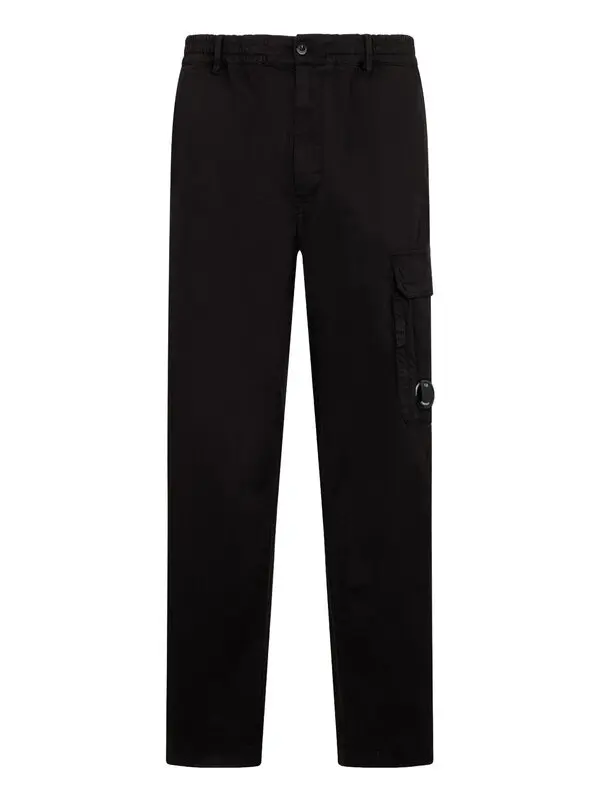 C.P. COMPANY Cargo Pants With Lens Pocket - Black