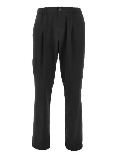 Herno Pleated Trousers - Black