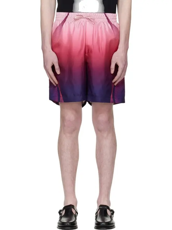 Casablanca Gradient Drawstring Shorts - Multicolor