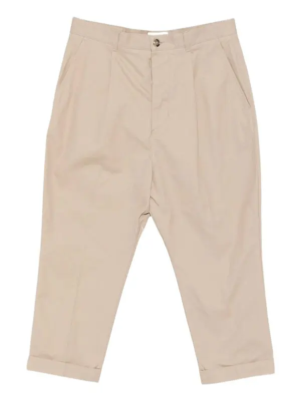 Ami Casual Belted Pants - Nude