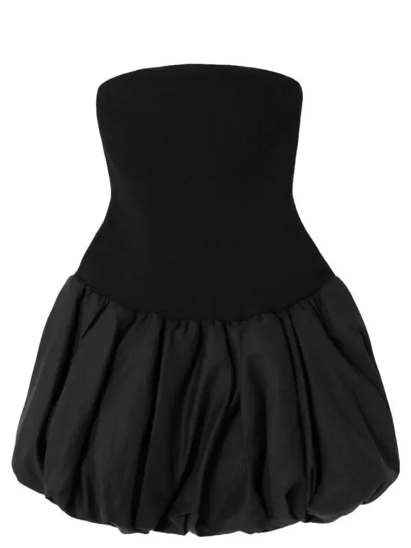 Simkhai Pollie Strapless Stretch Mini Dress - Black
