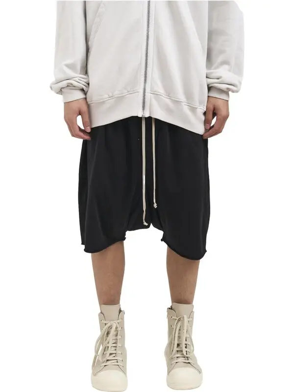 Rick Owens Drawstring Wide-leg Shorts - White