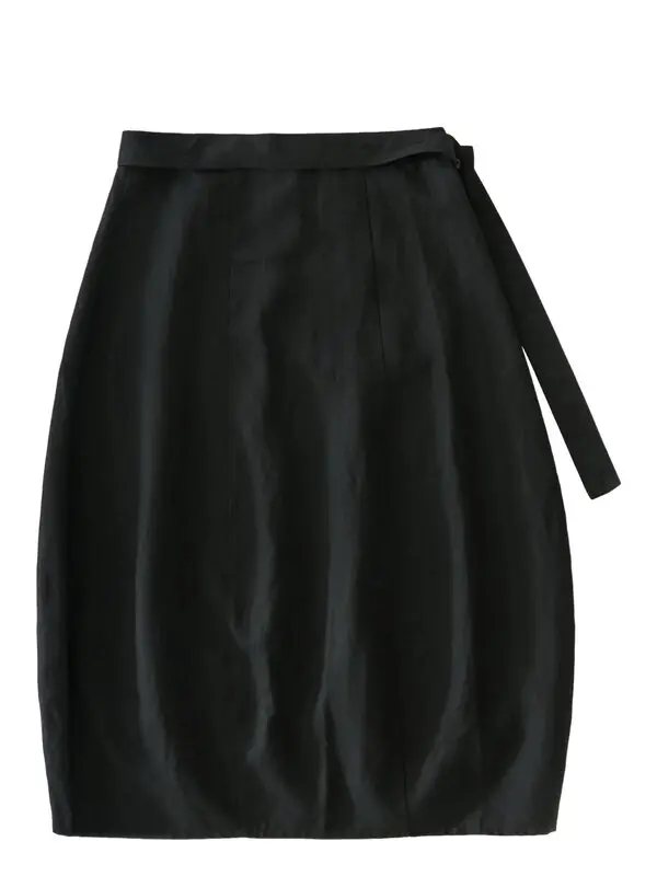 Studio Nicholson Belted Wrap Skirt - Black