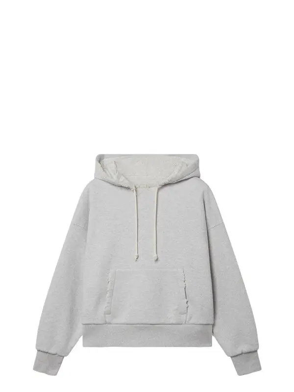 GOLDEN GOOSE Star Drawstring Hoodie - Gray