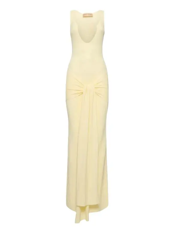 AYA MUSE Wallu Draped Maxi Skirt - Nude