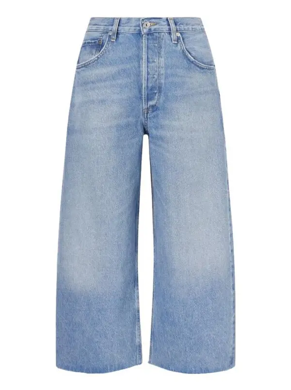 Citizens Of Humanity Ayla Mid-rise Wide-leg Jeans - Mid Denim