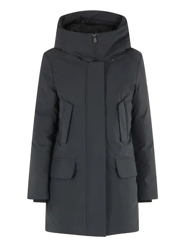 SAVE THE DUCK Hooded Parka Coat - Black