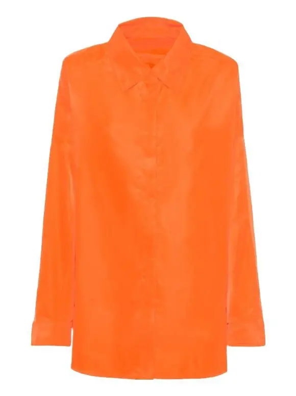 THE FRANKIE SHOP Perla Oversized Shirt - Orange