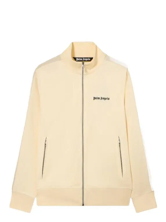 Palm Angels Classic Logo Track Jacket - Ivory Black