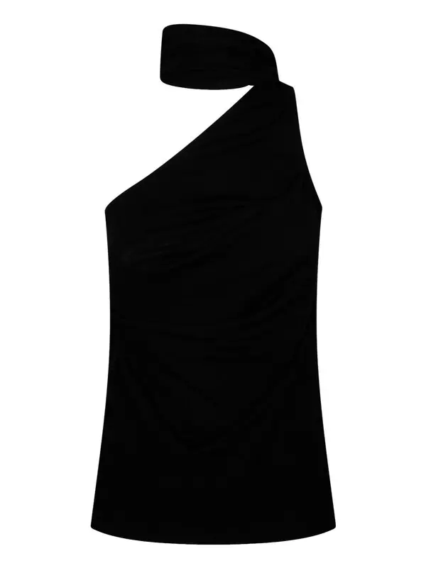 ENTIRE STUDIOS Draped Halter-neck Top - Black