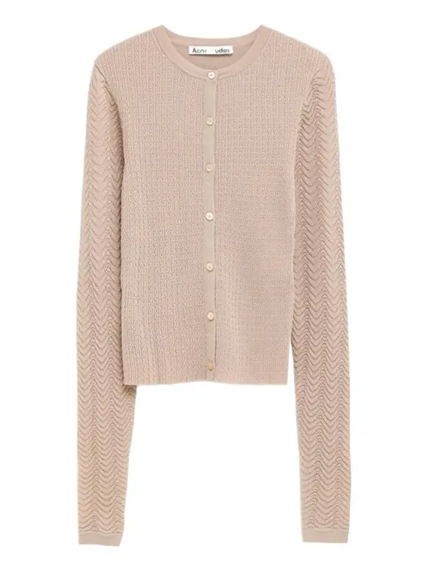 Acne Studios Crew Neck Long-sleeved Knitwear - Nude