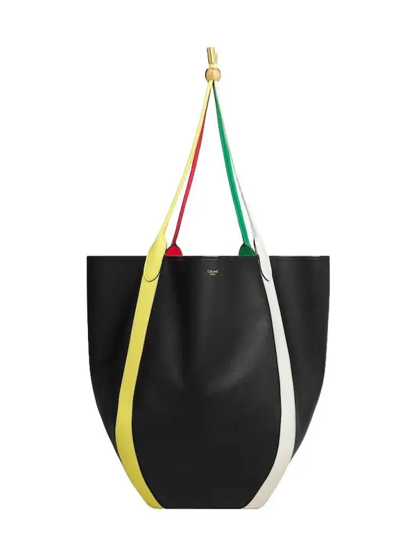 Celine Large Drop Bucket Bag In Smooth Calfskin - Black