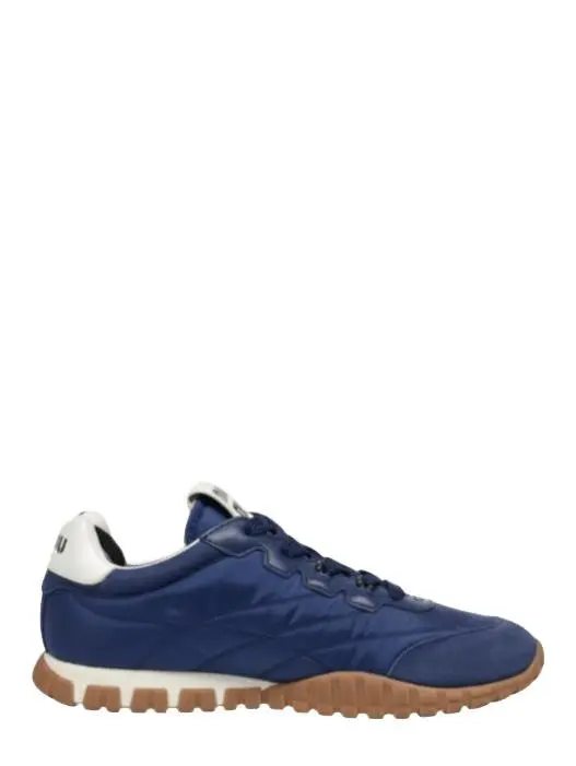 Miu Miu Low-top Sneakers With Lettering Detail - Blue