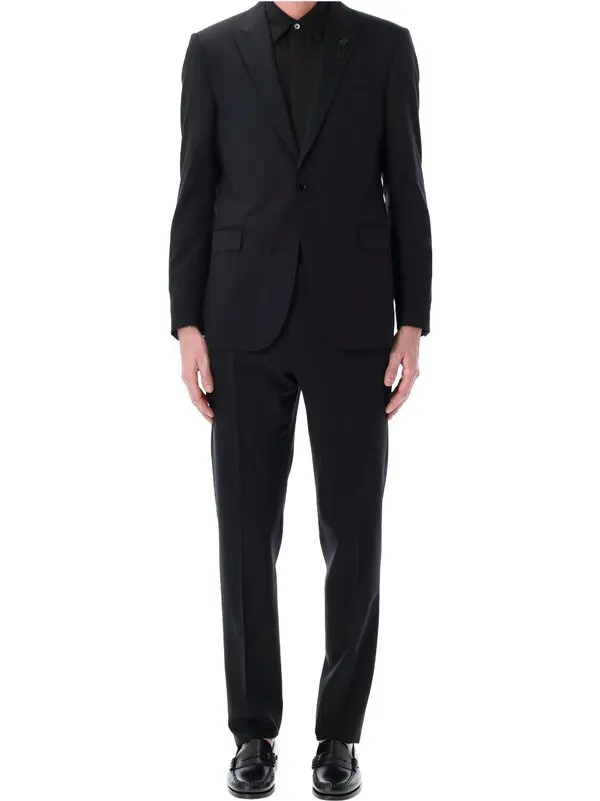 LARDINI Soiree Single-breasted Suit - Black