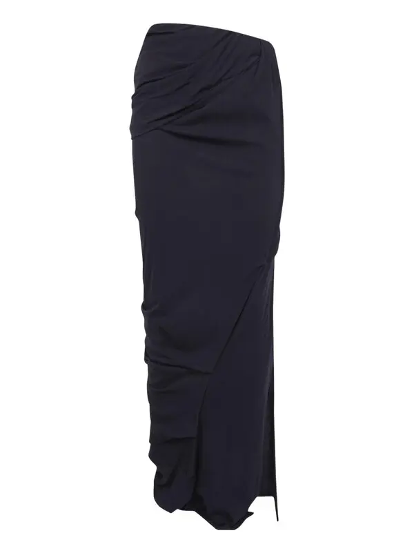 ENTIRE STUDIOS Dia Draped Maxi Skirt - Black