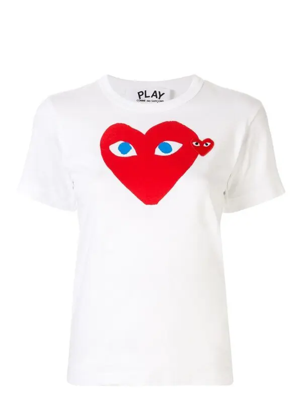 Comme Des Garçons Logo Graphic T-shirt - White
