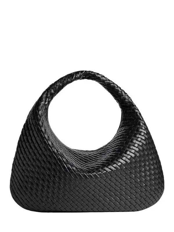 Bottega Veneta Zippered Shoulder Bag - Black