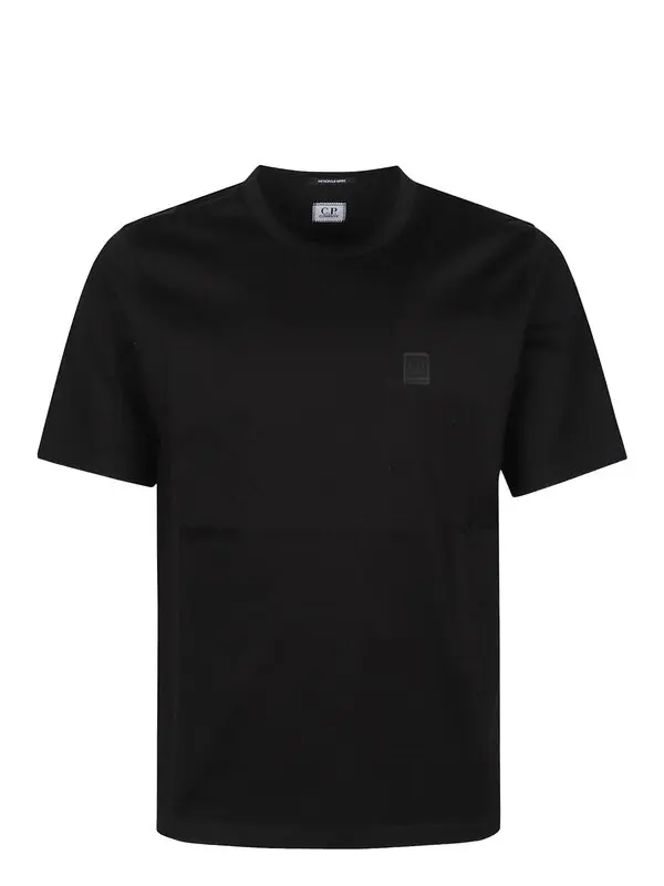 C.P. COMPANY Logo-patch T-shirt - Black