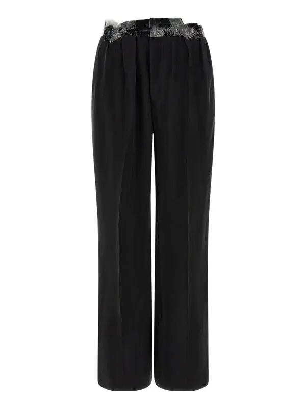 MAISON MARGIELA Pleated Straight-leg Trousers - Black