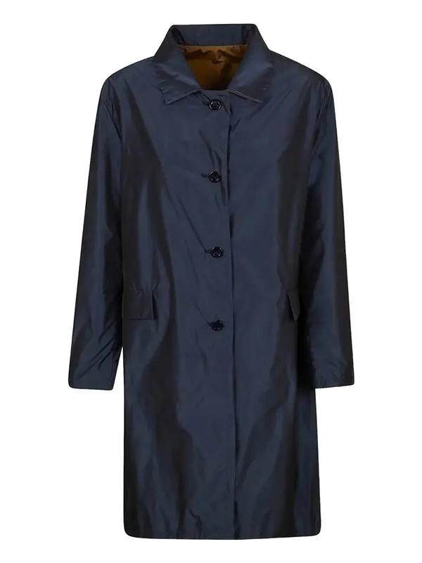 Herno Single-breasted Coat - Blue