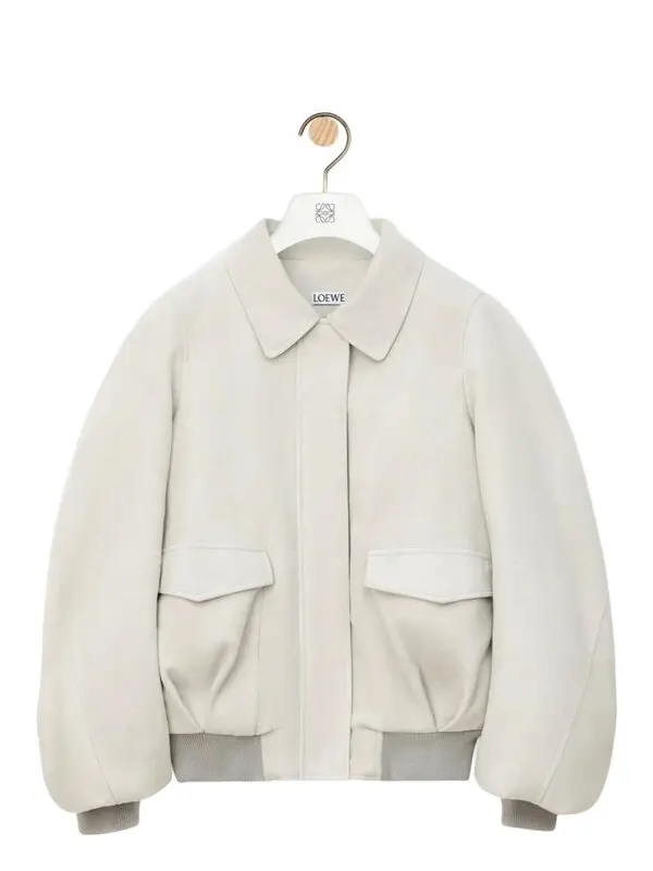 Loewe Suede Leather Jacket - Grey