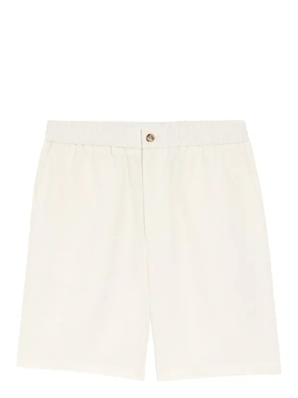 Ami Elasticated Waist Shorts - Milky White