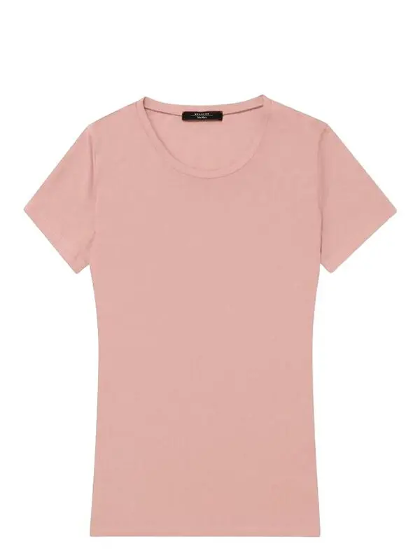 Max Mara Round Neck Short Sleeve T-shirt - No