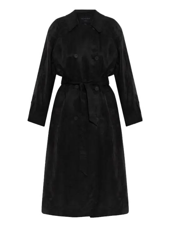 ALLSAINTS Lizie Belted Long Coat - Black