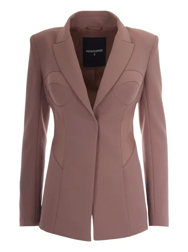 Patrizia Pepe Tailored Blazer - Terracotta