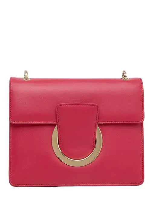 FERRAGAMO Gancini Shoulder Bag - Red
