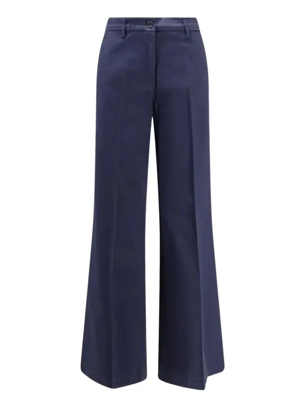 Aspesi Wide-leg Tailored Trousers - Black