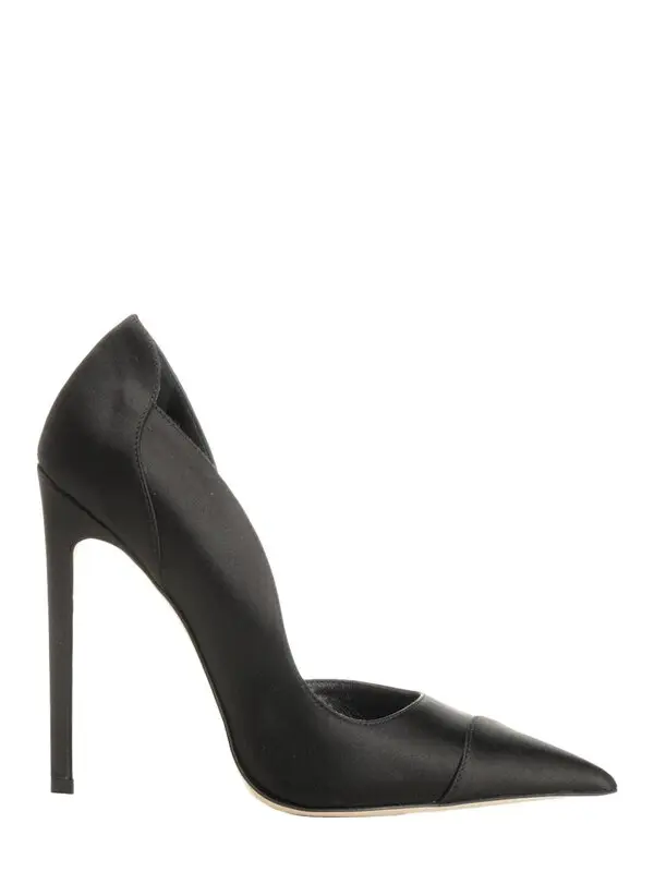 JIMMY CHOO Brigitte 120 Satin Stiletto Pumps - Black