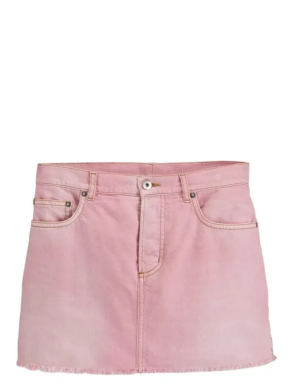 Dior Denim Miniskirt - Washed Pink