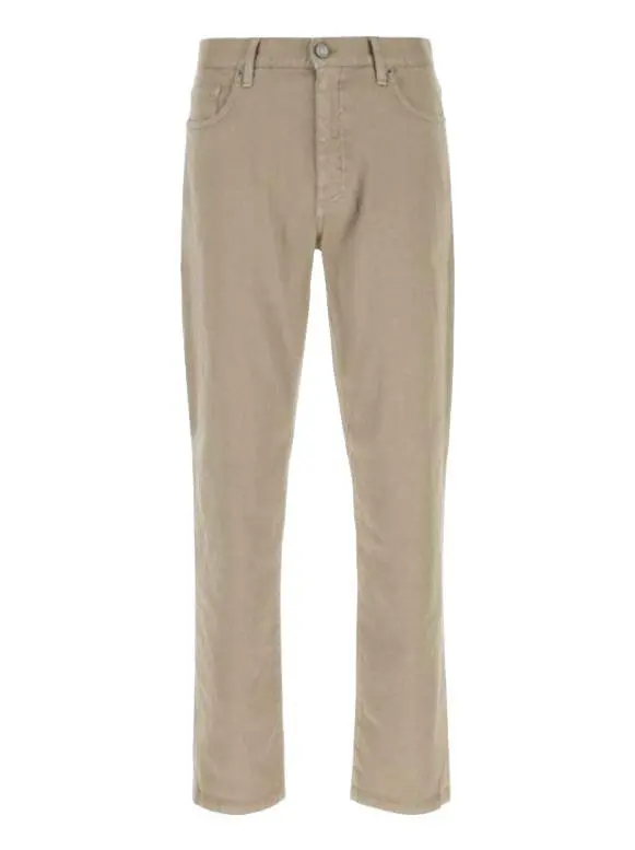 Zegna Jeans With Belt Loops - Nude