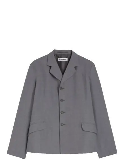 JIL SANDER Jacket 109 Single-breasted Blazer - Shadow