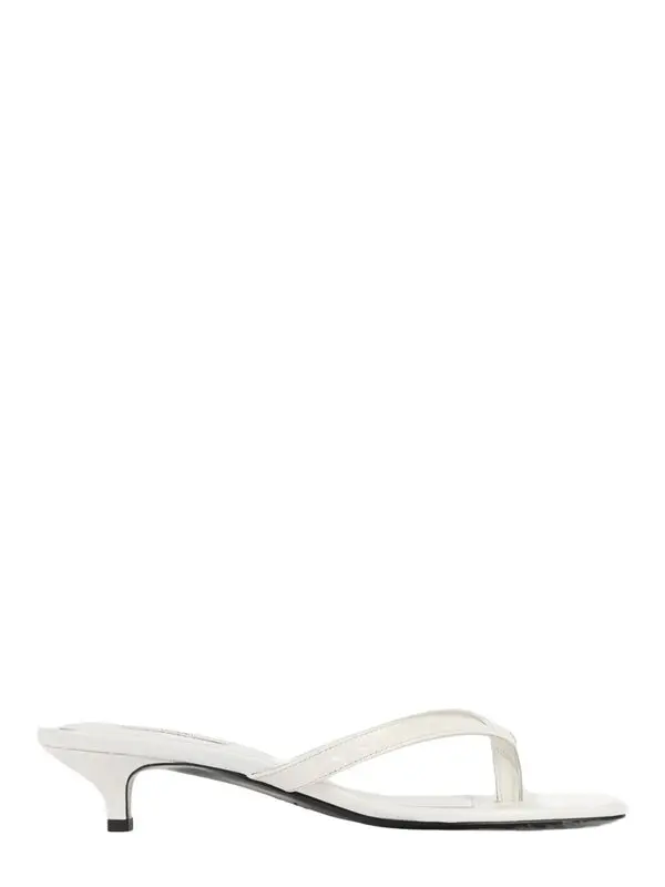 TOTEME Square-toe High-heeled Sandals - Off White