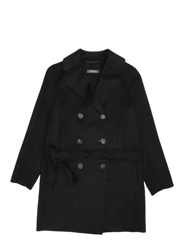 Max Mara Lapel Coat - Black