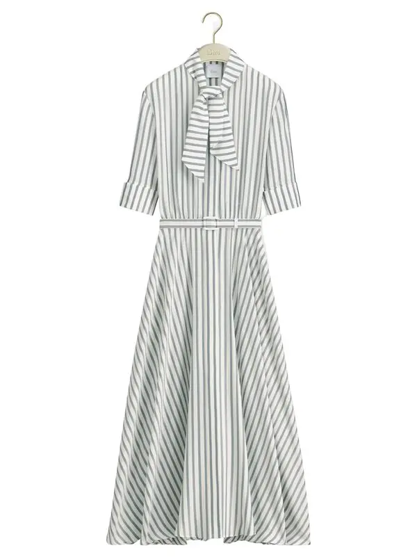 Dior Mid-length Belted Dress - Gray