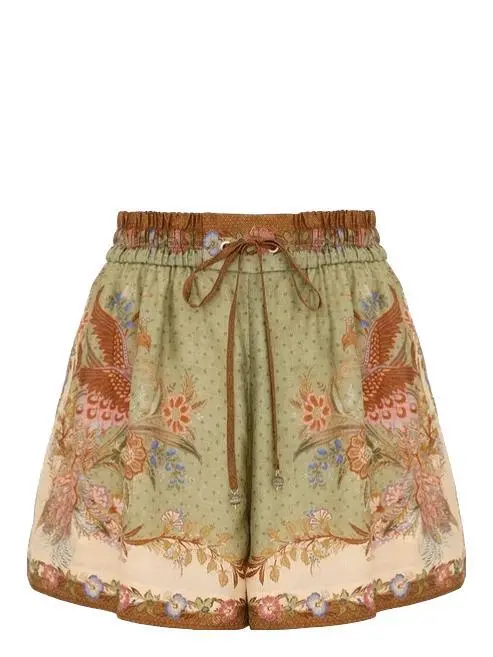 Zimmermann Indra Relaxed Shorts - Nude