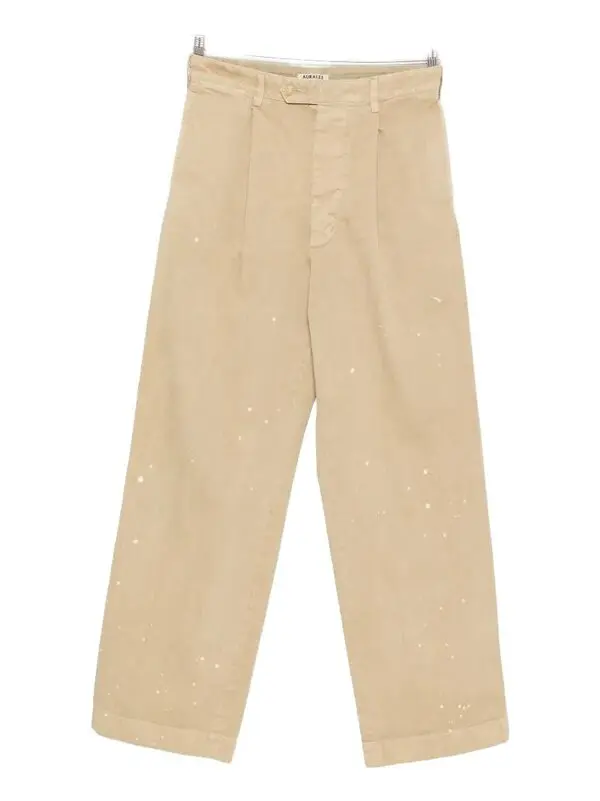 Auralee Paint-splatter Straight Leg Pants - No