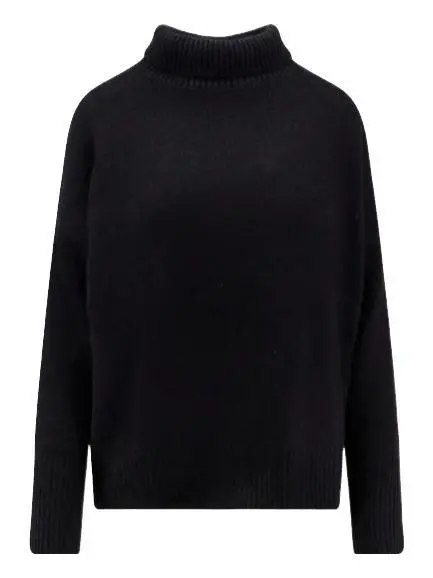 LISA YANG Heidi Ribbed Roll-neck Jumper - Black
