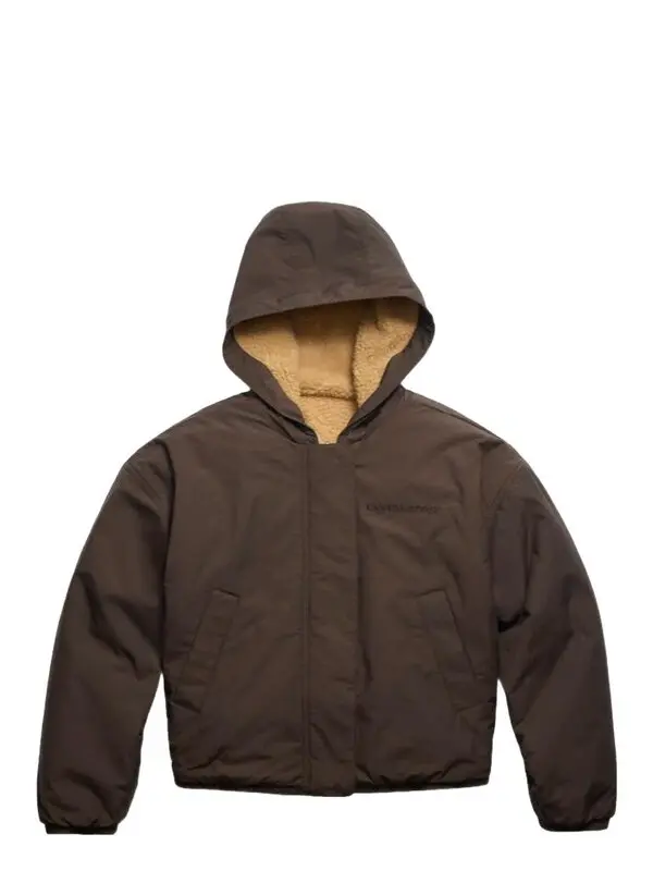 Canada Goose Alberni Reversible Fleece Hooded Jacket - Ecru Beige/terra