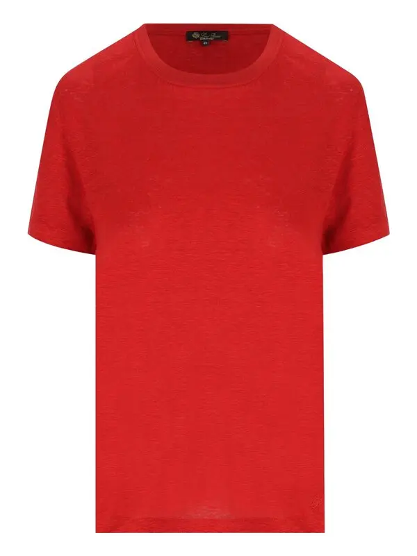 Loro Piana Slim Fit Round Neck T-shirt - Red