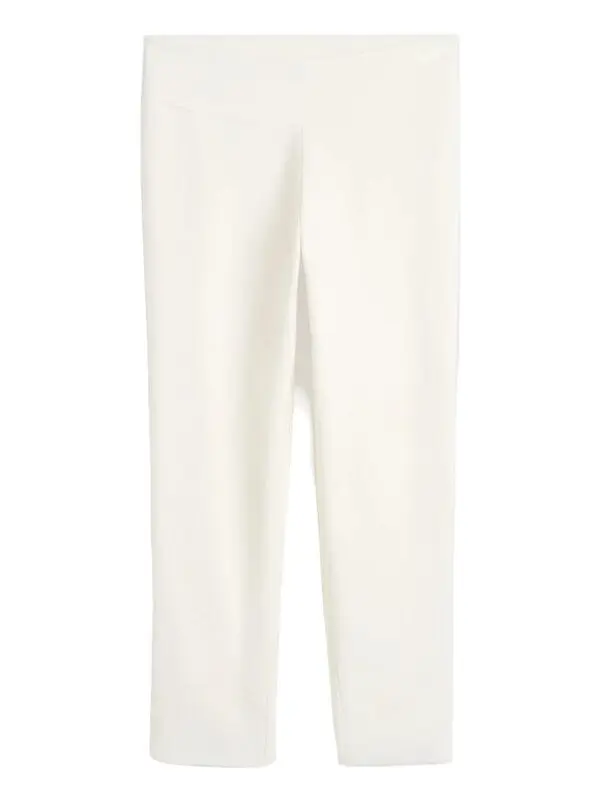 TOTEME Capri Knit Cropped Leggings - Off-white