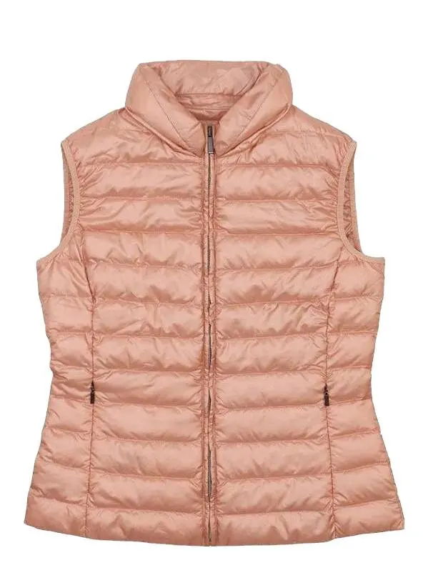 Max Mara Puffer Vest With Logo Detail - Pink