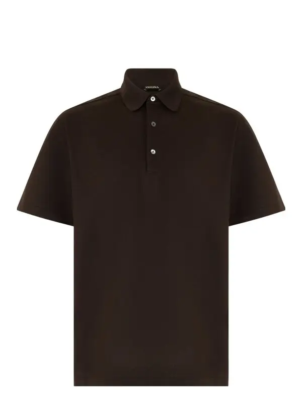 Zegna Short-sleeve Polo Shirt - Black
